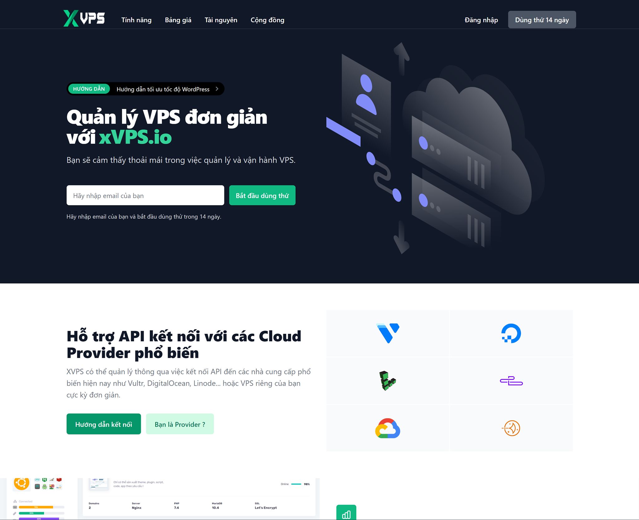 XVPS.io - Manage VPS easily